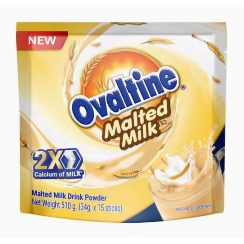 OVALTINE MALTED MILK STICK 510g (34g x 15s) EXP 2026 *READY STOCK* | Shopee Malaysia