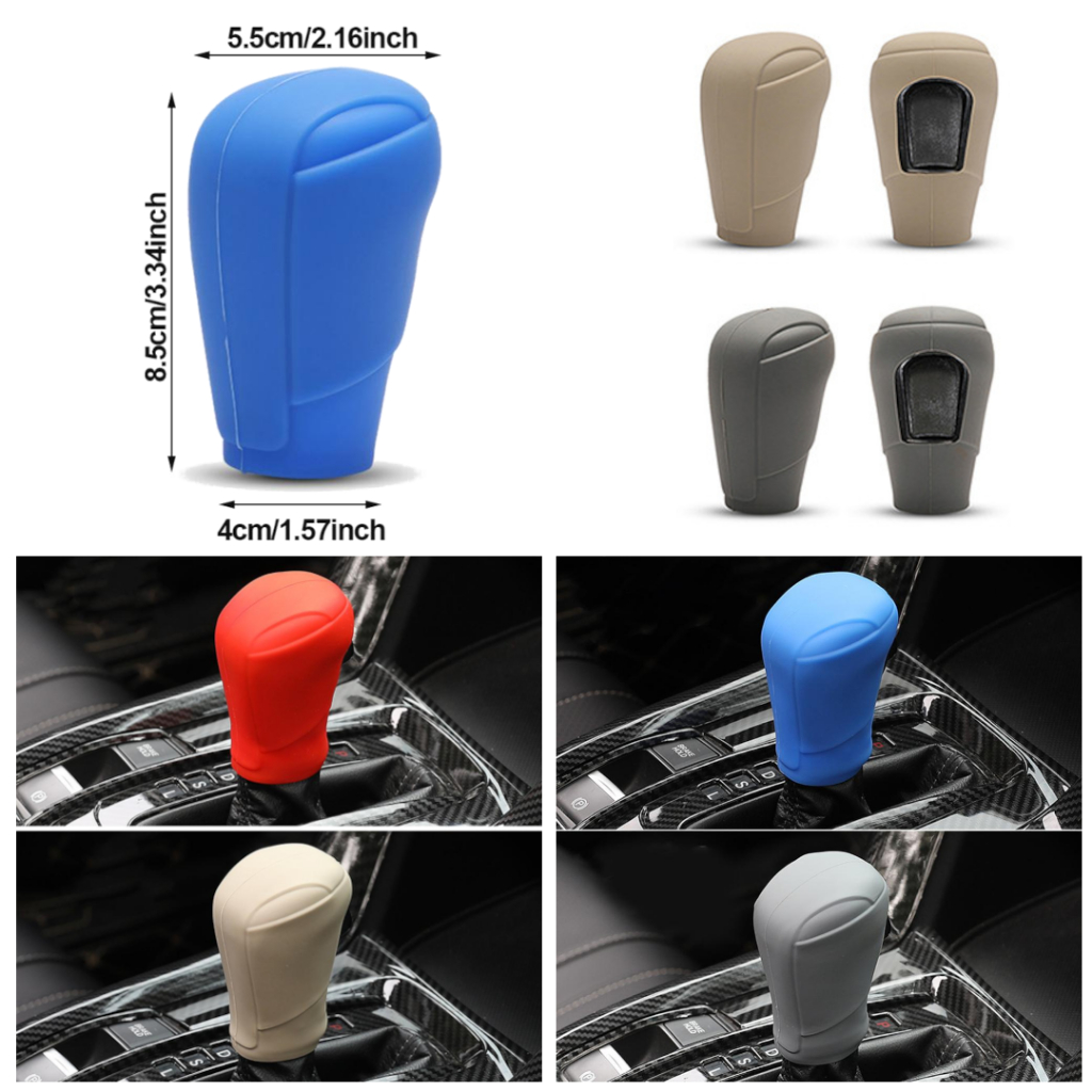 Silicone Rubber Car Gear Knob Cover Protector Auto Shift Knob Sarung ...