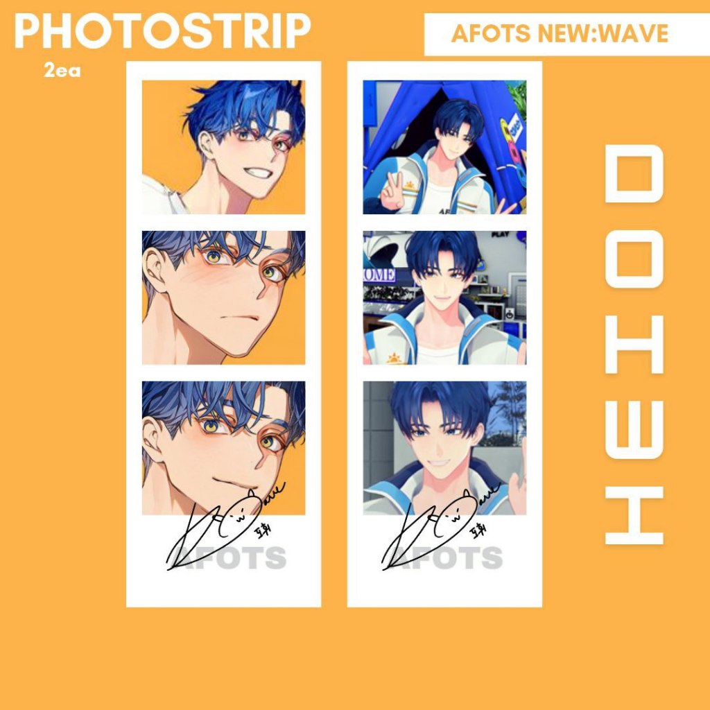 [AFOTS] MINI 4-CUT PHOTOSTRIP AFOTS NEW WAVE LUVIN JUWUN SEHAN DOHWI ...