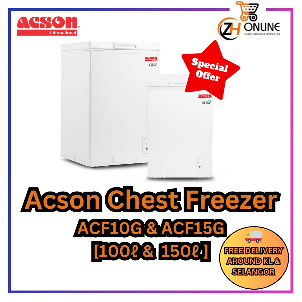 ACSON Compact Chest Freezer 100-150 Litres AFC10G AFC15G | Shopee Malaysia