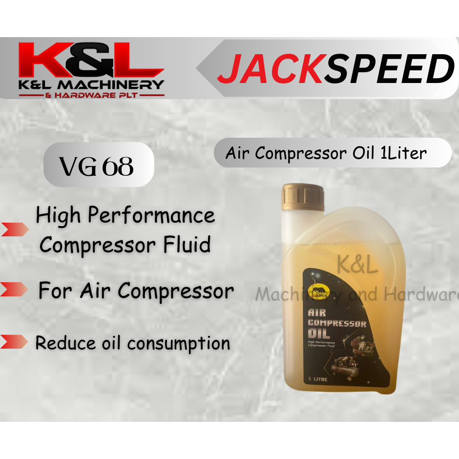 JACKSPEED Air Compressor Oil/ 1L/ High Performance compressor fluid ...