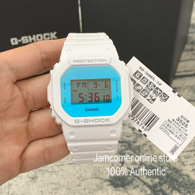 100% ORIGINAL CASIO G-SHOCK DW-5600TL-7 *white* G-SHOCK featuring a ...