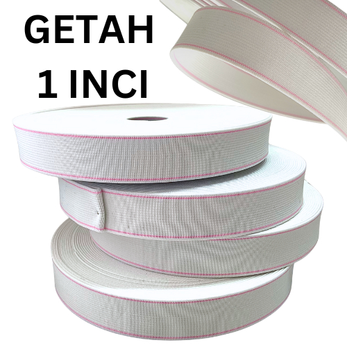 Getah elastic 1 inch/Getah pinggang 1 inic/getah kain | Shopee Malaysia
