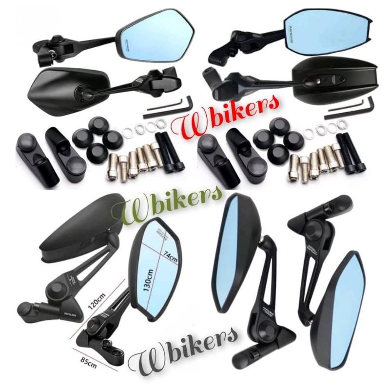 UNIVERSAL MOTORCYCLE SIDE MIRROR UNIVERSAL HEAVY DUTY ALUMINIUM ALLOY ...