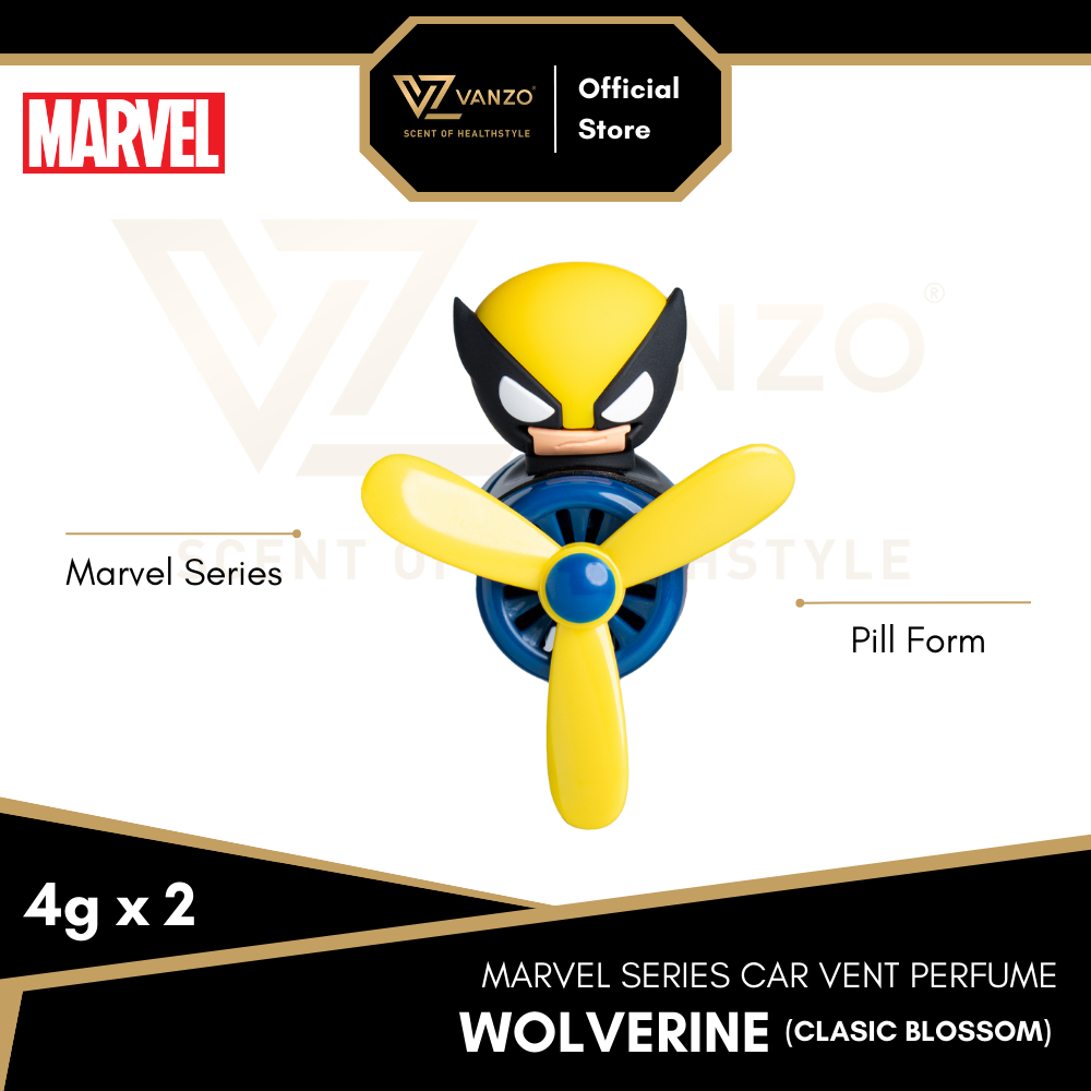 VANZO Marvel Series Car Vent Perfume - Wolverine (4g x 2) | Shopee Malaysia