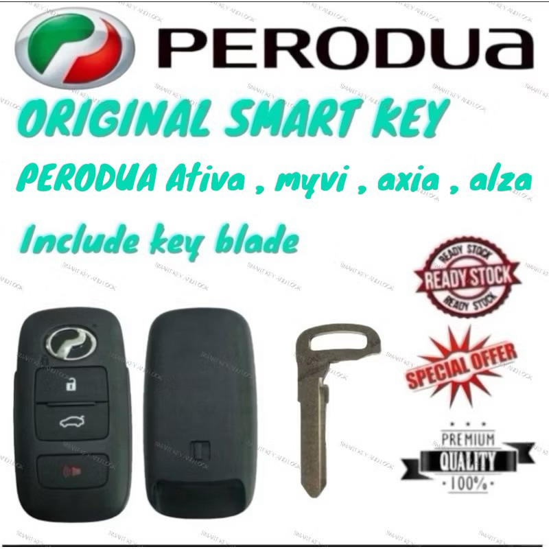 100% ORIGINAL PERODUA ATIVA SMART KEY ALZA SMART KEY MYVI SMART KEY ...