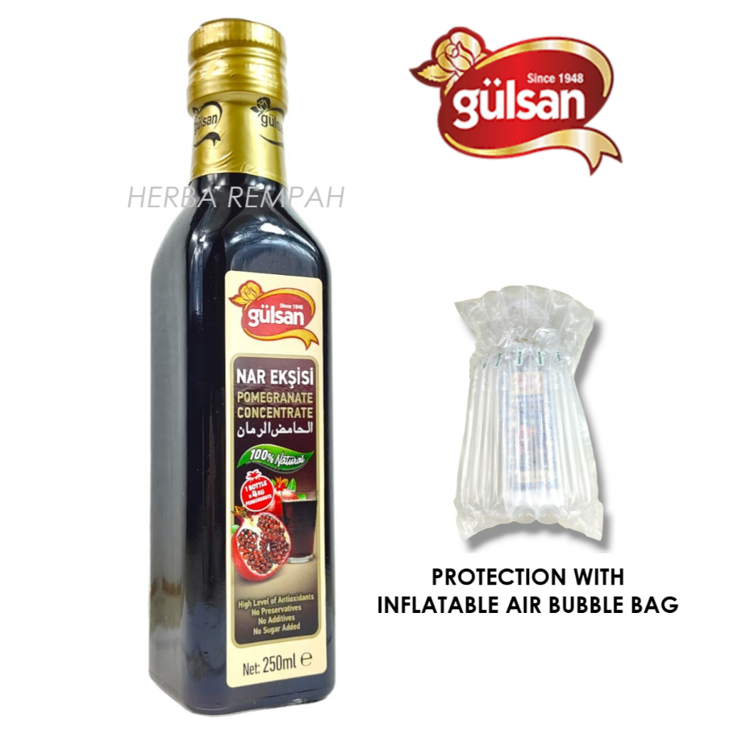 GULSAN NAR EKSISI POMEGRANATE CONCENTRATE PATI DELIMA 250ml | Shopee ...