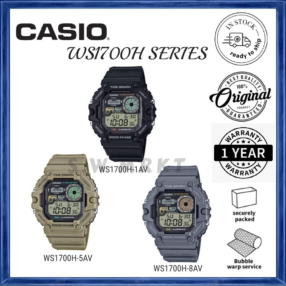 Casio WS-1700H-1AV/5AV/8AV Standard Sport Watch | Shopee Malaysia