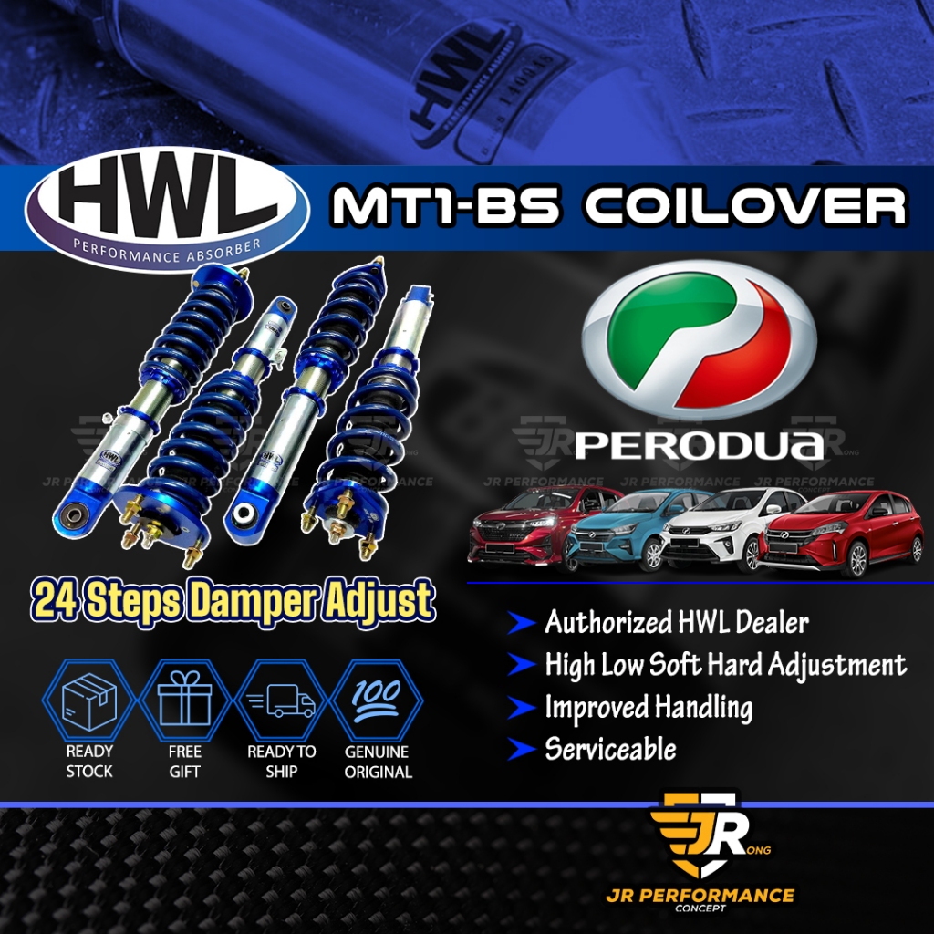 HWL High Low Body Shift Adjustable Absorber Axia Bezza Aruz Ativa Myvi ...