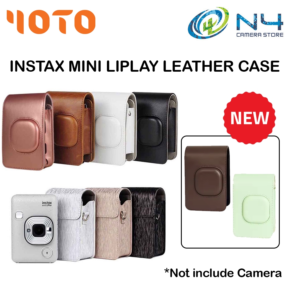 Fujifilm Instax Mini LiPlay Leather Case Cover with Shoulder Strap for ...