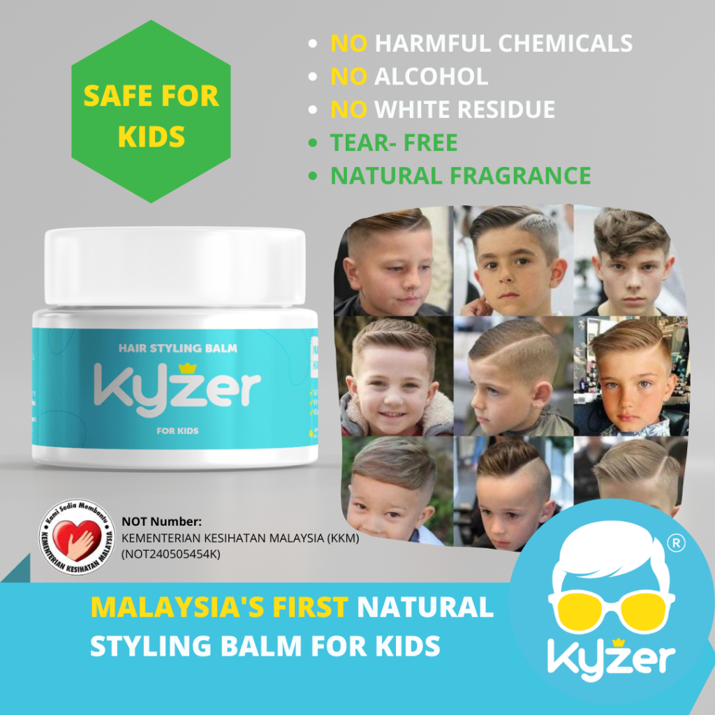 Kyzer Kids Natural Hair Styling Balm Pomade for Kids-50g | Shopee Malaysia