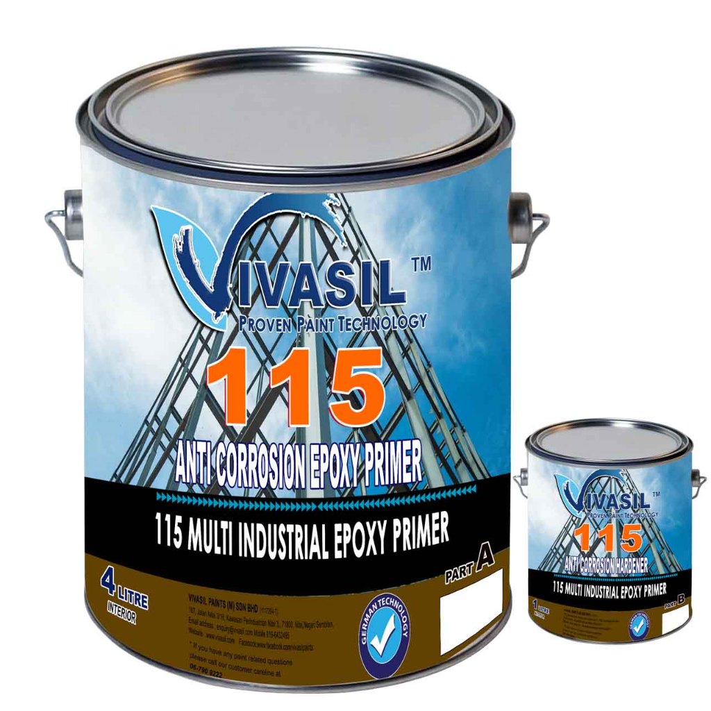 1& 5 Liter Vivasil 115 Anti Corrosion Epoxy Primer- Primer for Steel ...