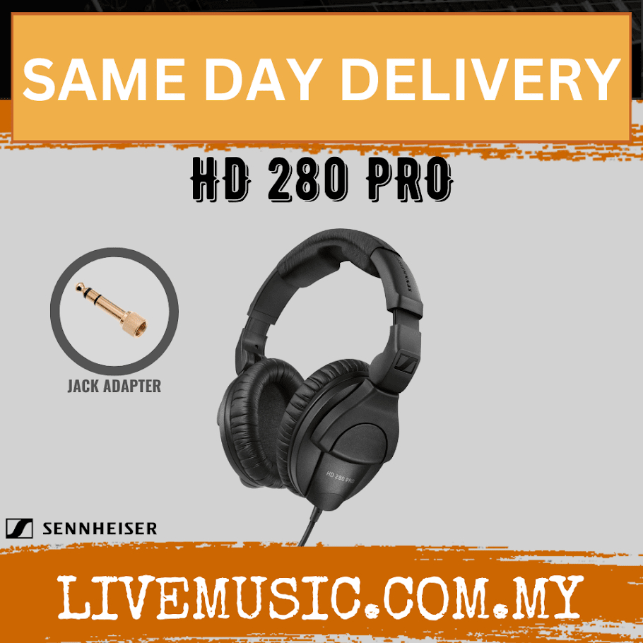 Sennheiser HD 280 Pro Closed-back Studio and Live Monitoring Headphones ...