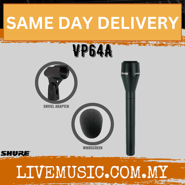 Shure VP64A Omni-Directional Handheld Dynamic Microphone for ...