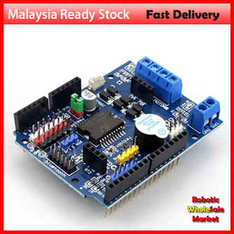 L298P 2A Motor Driver Shield H-Bridge - V2 for Arduino UNO R3 L298N ...