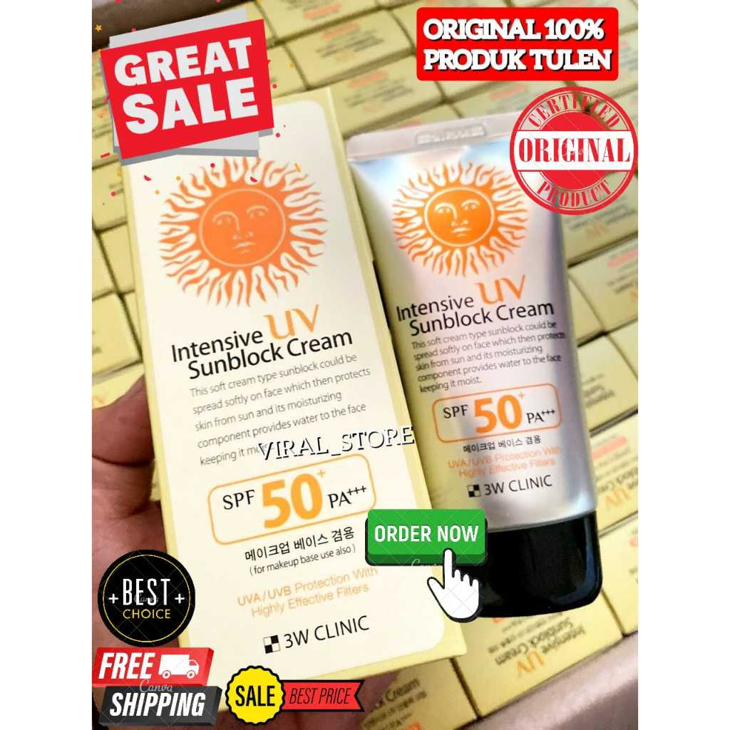3W Clinic Sunscreen Original | Shopee Malaysia