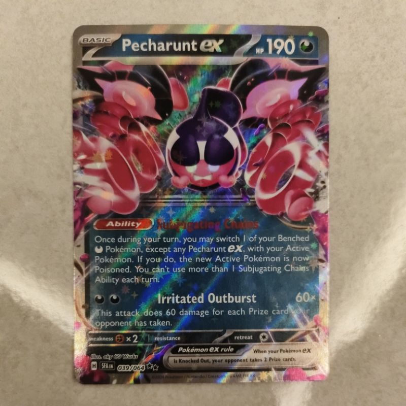 Pokemon Card TCG : SV6.5 Shrouded Fable : Pecharunt ex 039/064 Ultra Rare 100% Original Pokemon ...
