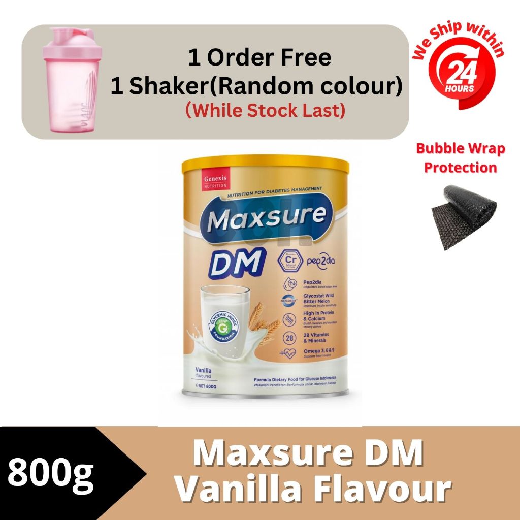 [1 Order Free 1 Shaker] Genexis Nutrition Maxsure DM 800g | Shopee Malaysia