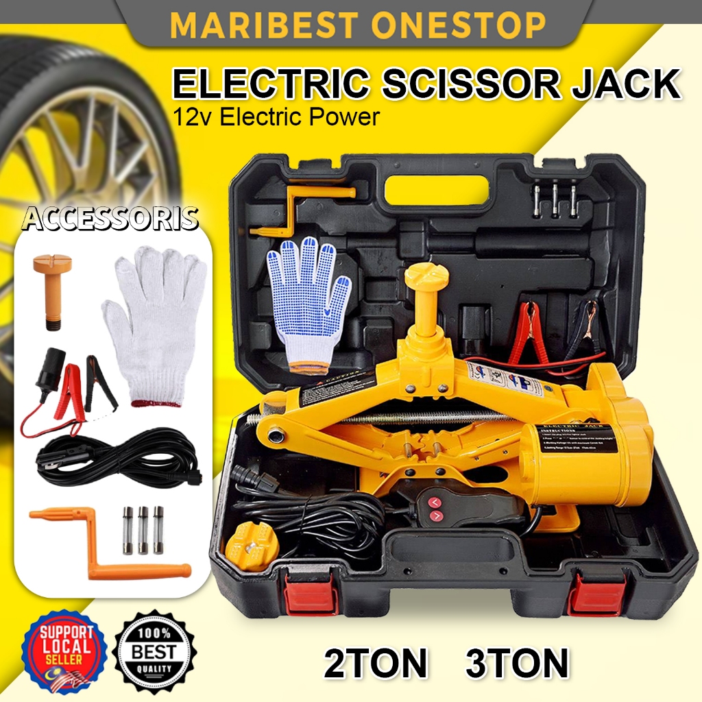 12V Electric Car Jack Equipment Electric Hydraulic Jack Lifting Car ...