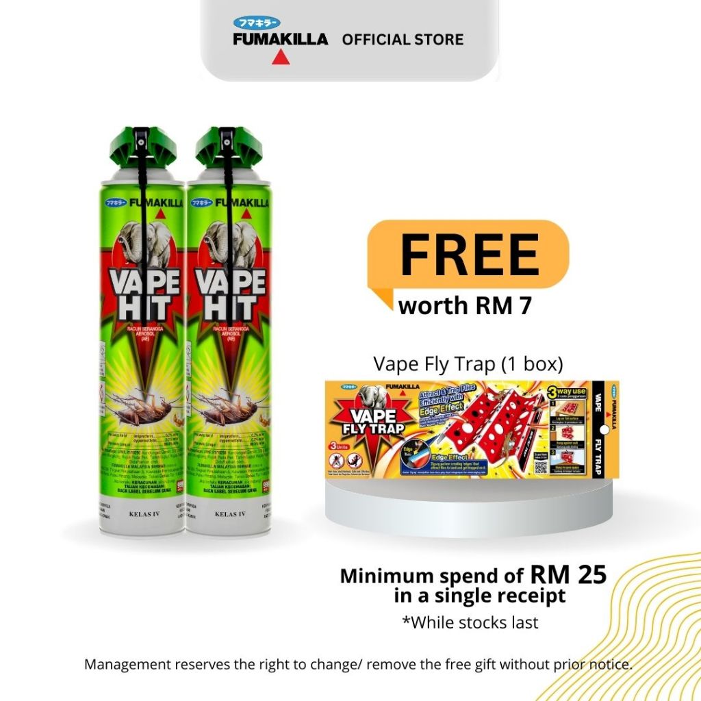 VAPE HIT Aerosol (600ml) [Twin Pack] | Shopee Malaysia