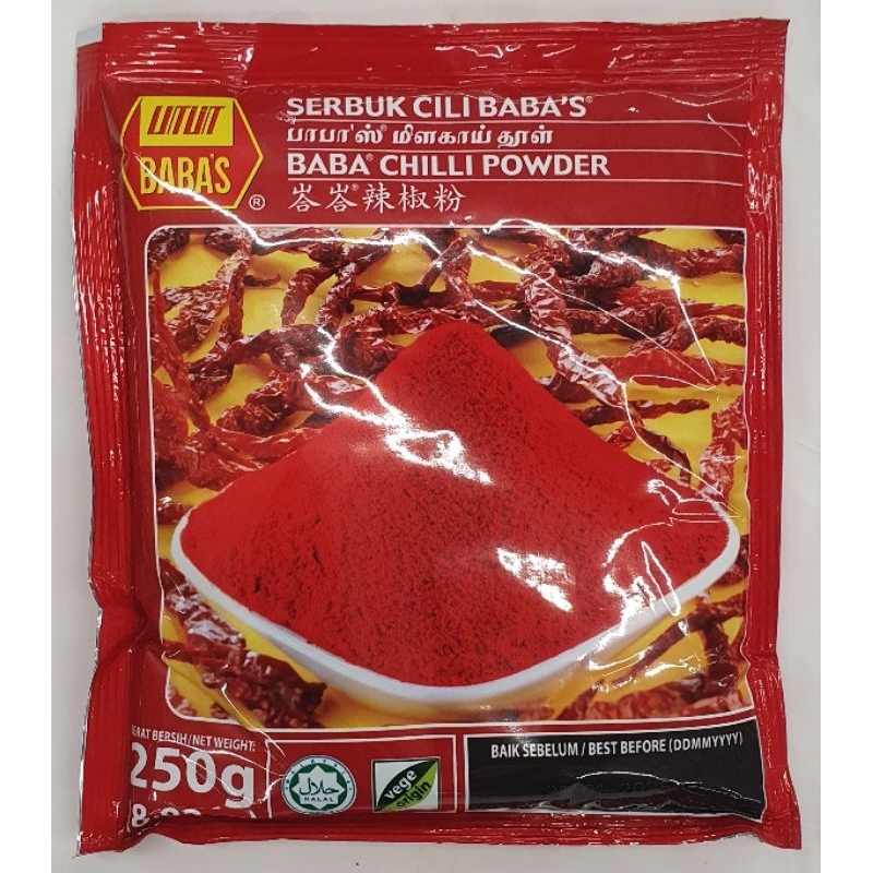 BABA CHILI POWDER 250g | Shopee Malaysia