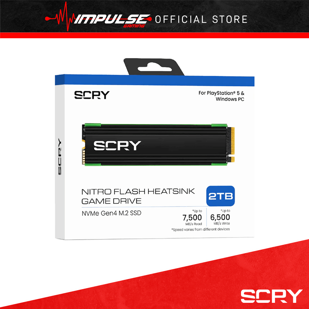 SCRY Nitro Flash SSD Game Drive with Heatsink - 2TB | Shopee Malaysia