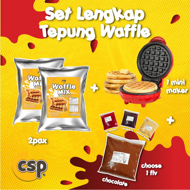 DIY Set Lengkap Tepung Waffle Crispy | Shopee Malaysia