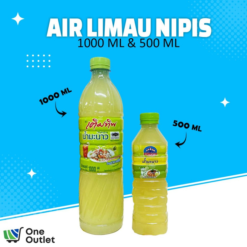 Air Limau Nipis Jus Limau Nipis Lime Juice 300ml 500ml 700ml 1000ml ...