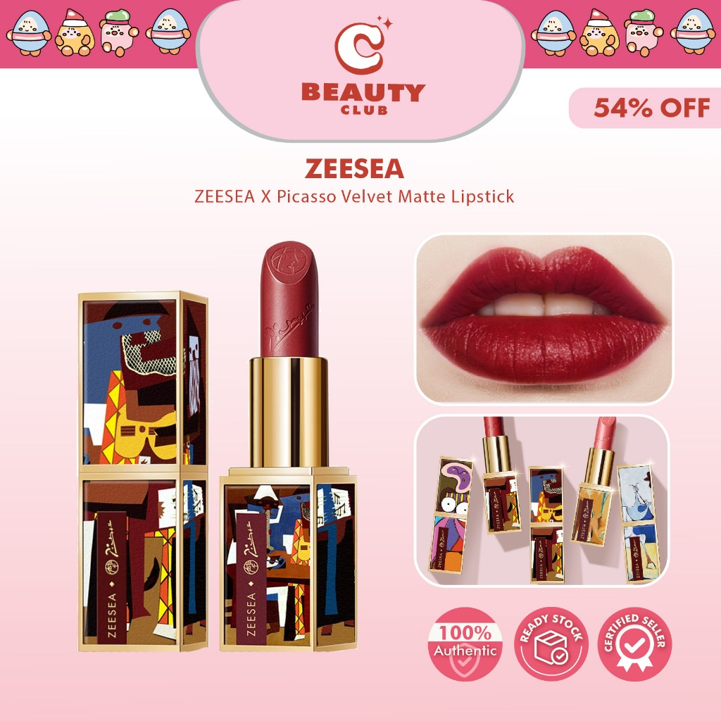 ZEESEA X Picasso Velvet Matte Lipstick Zeesea 滋色雾感丝绒唇膏 | Shopee Malaysia