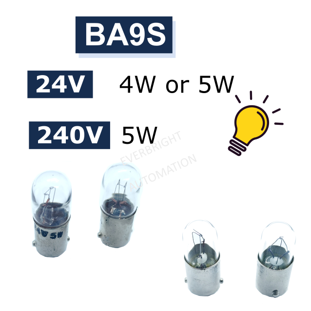 BA9S 24V 4W 5W 240V 5W 9mm Single Contact Filament Bulb Indicator Light ...