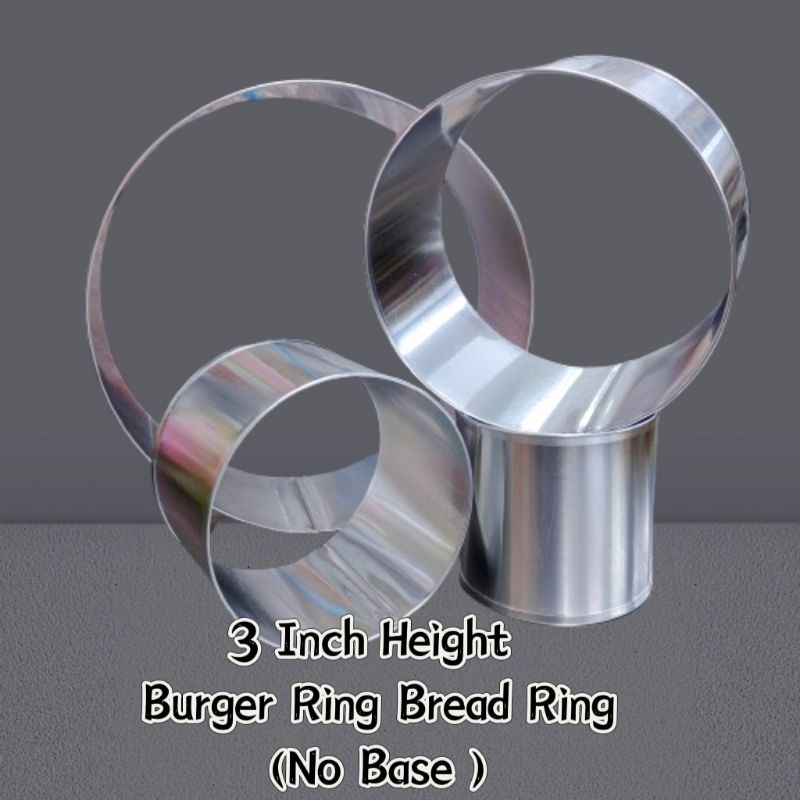 Round 3inch - 8inch Handmade Aluminium (NO BASE)Burger Ring / Bread ...