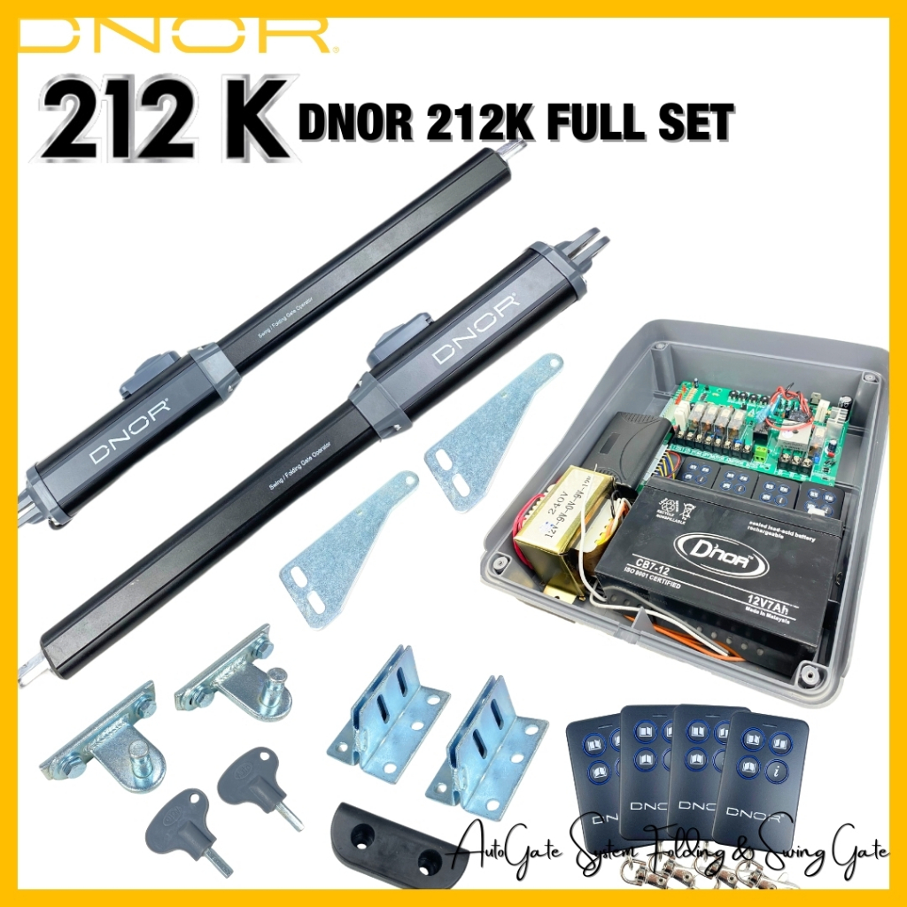 Dnor 212K Auto Gate swing / folding ( Full Set) HUS Autogate | Shopee ...