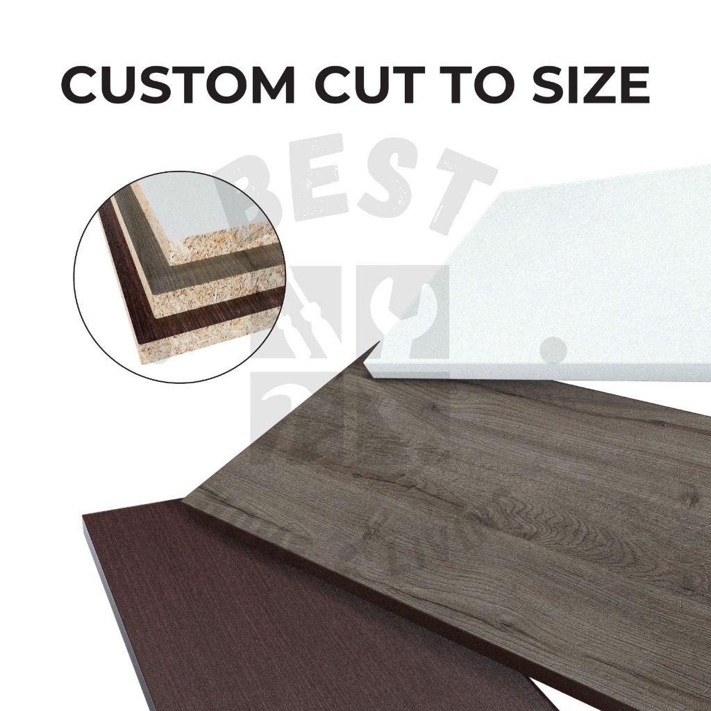 Custom Cut To Size Chipboard 15mm White MB Laminated Edging Chipboard ...