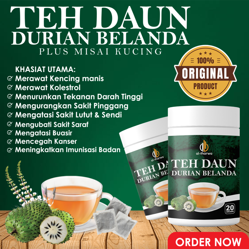 TEH DURIAN BELANDA PLUS MISAI KUCING ORIGINAL | Shopee Malaysia