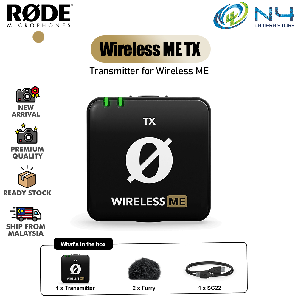RODE Wireless ME TX Ultra-compact Wireless Transmitter with Built-in ...