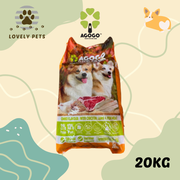 Agogo Combo Flavor Dog Food 20kg | Shopee Malaysia