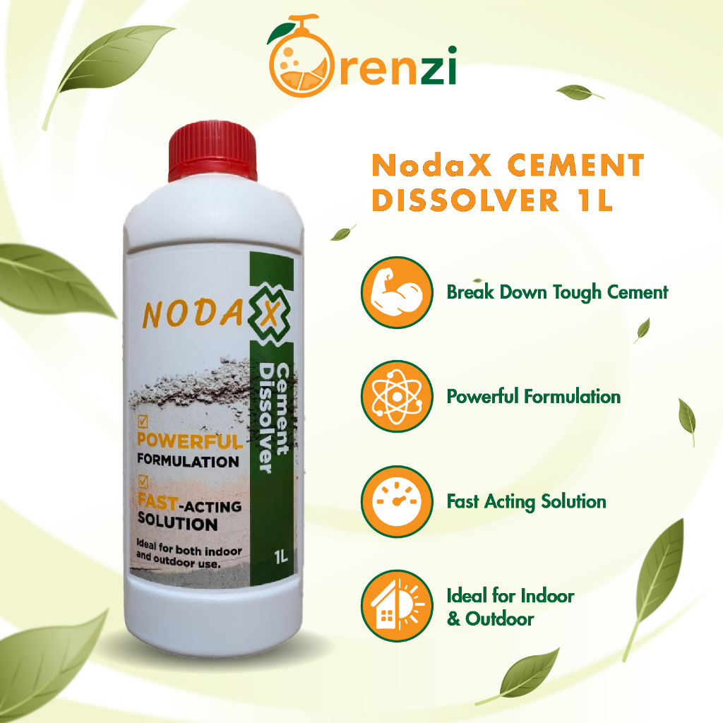 NodaX Cement Dissolver 1L / Pelarut Simen 1L Cement Remover Solution ...