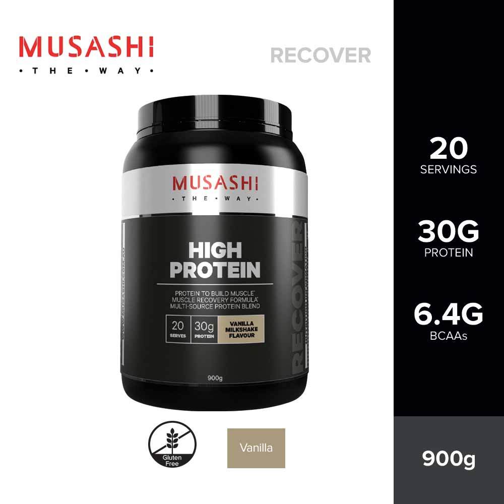 MUSASHI HIGH PROTEIN Powder 900G for muscle recovery Vanilla | Shopee ...
