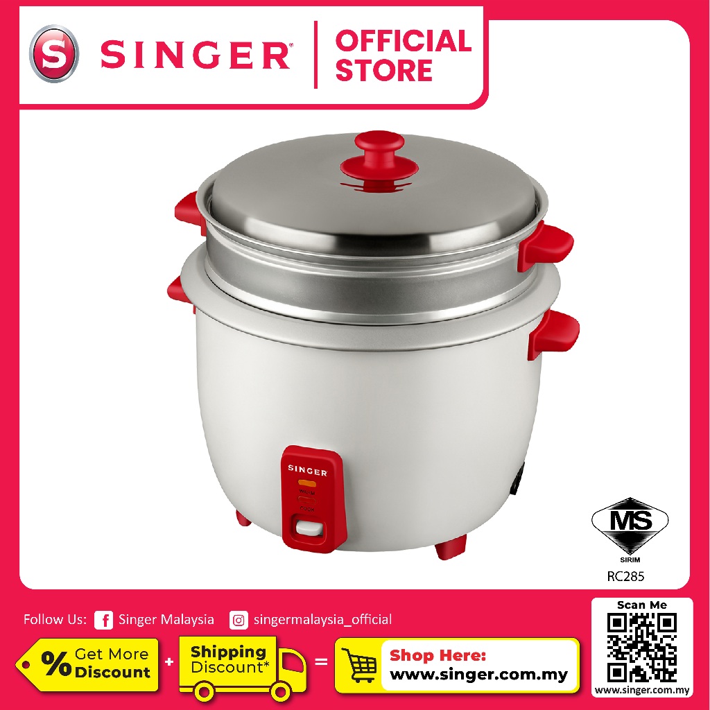 Singer Rice Cooker (2.8L) RC285 | Shopee Malaysia