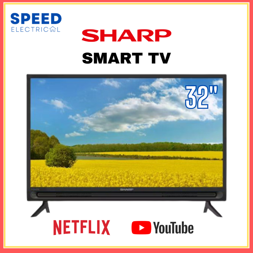 [SABAH ONLY] SHARP SMART TV 32INCH LED TV 2TC32DF1X YOUTUBE NETFLIX TV INTERNET 上网电视 | Shopee ...