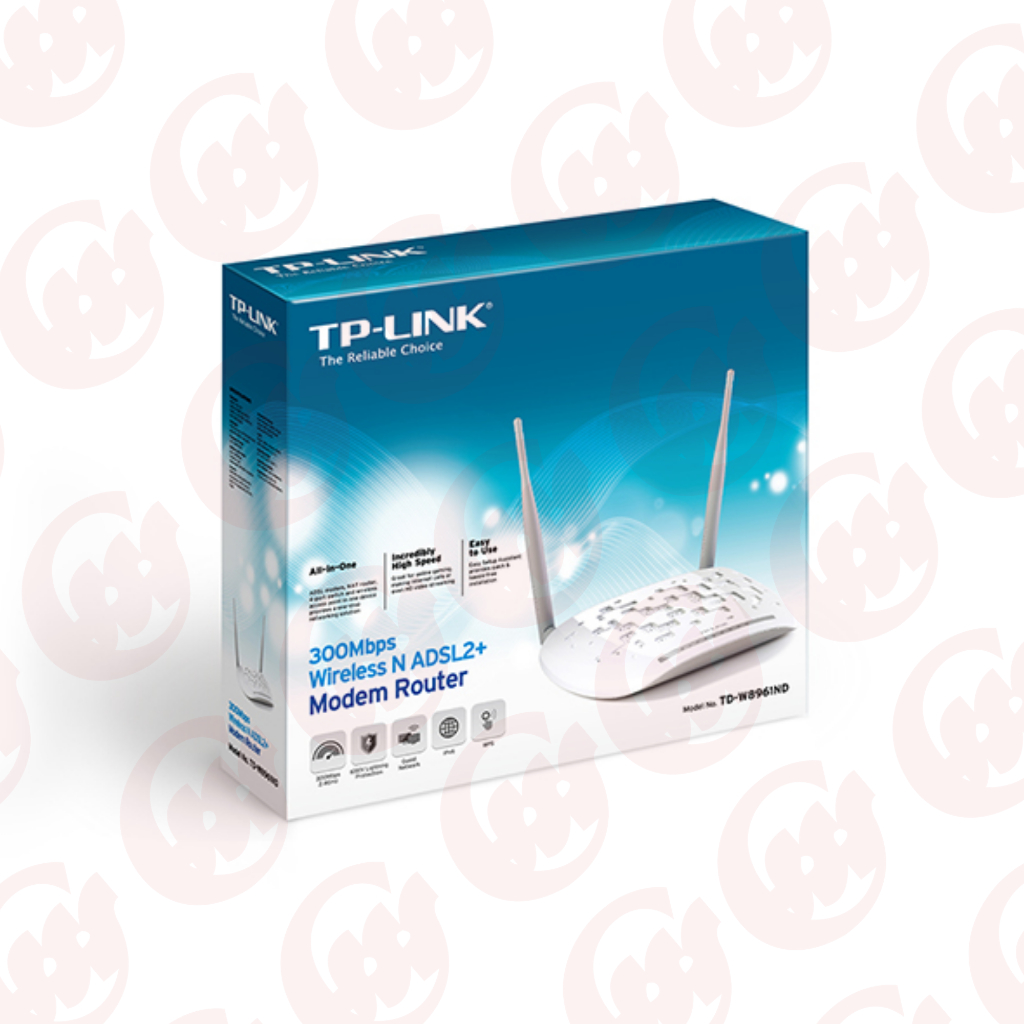 TP-LINK 8961 ADSL+2 MODEM 300Mbps Wireless N ADSL2+ Modem Router TD ...