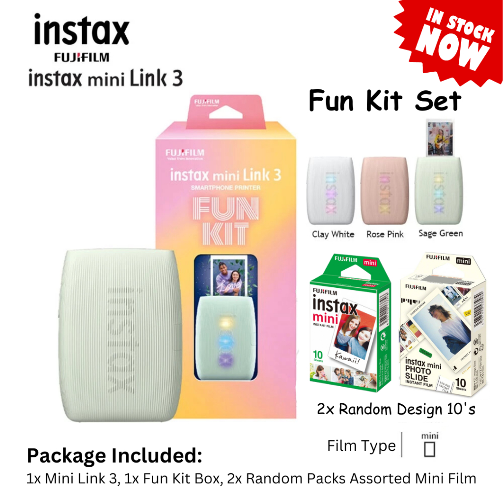 Ready Stock Fujifilm Instax Mini Link 3 / bring fun to life™ Smartphone ...