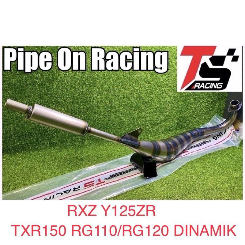 TS RACING PIPE ON DINAMIK/TXR/RXZ/RG/Y125Z/KRR150 RACING EXHAUST EKZOS ...