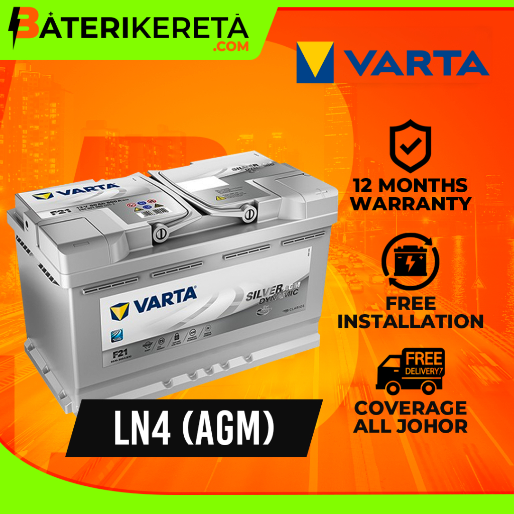 VARTA SILVER DYNAMIC AGM DIN80 | DIN80L | LN4 CAR BATTERY | Shopee Malaysia