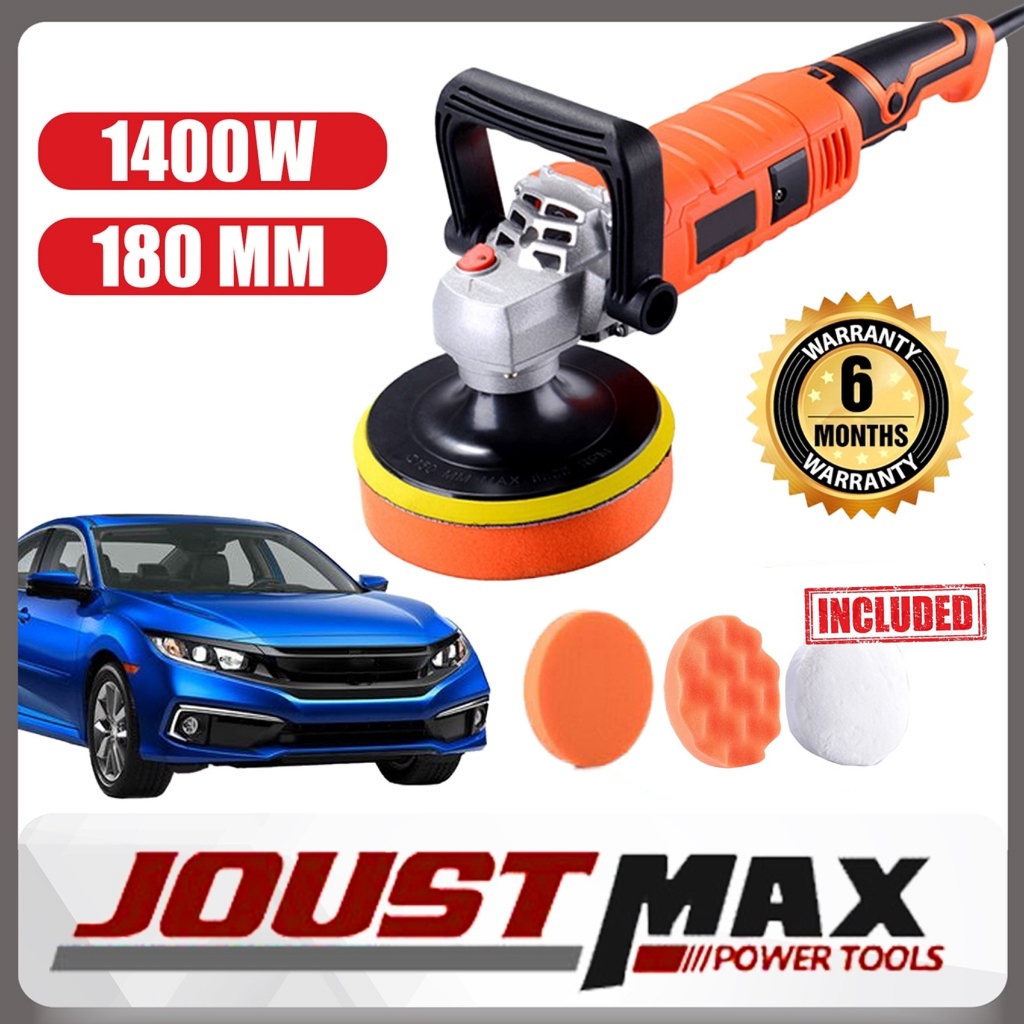 Package 1400W 180mm Car Polisher Sander Electric Polishing Buffer ...
