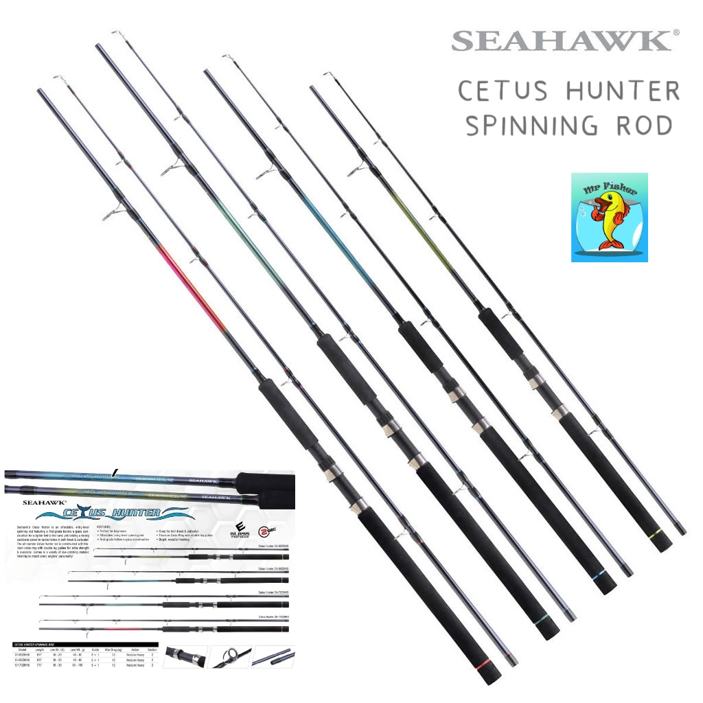 FISHER SEAHAWK CETUS HUNTER SPINNING ROD | Shopee Malaysia
