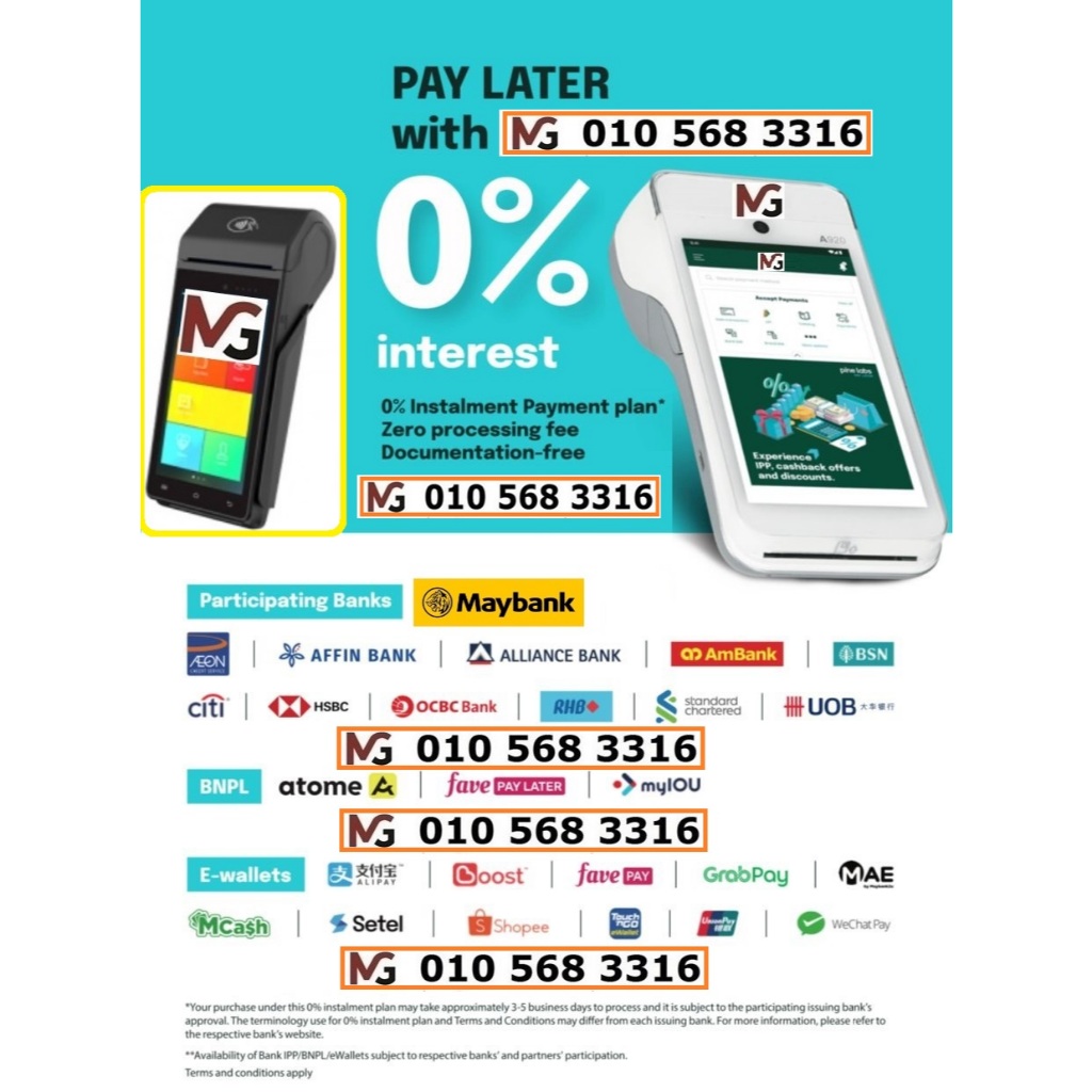 Best Payment Terminal Malaysia - 0% Installment - Easy Payment Plan / Buy Now Pay Later - Best ...