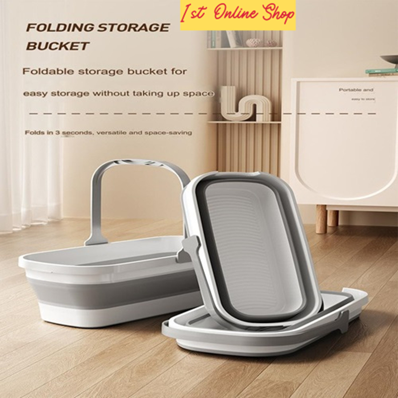 Solid Quality Baldi Air Boleh Lipat Collapsible Water Pail With Handle ...