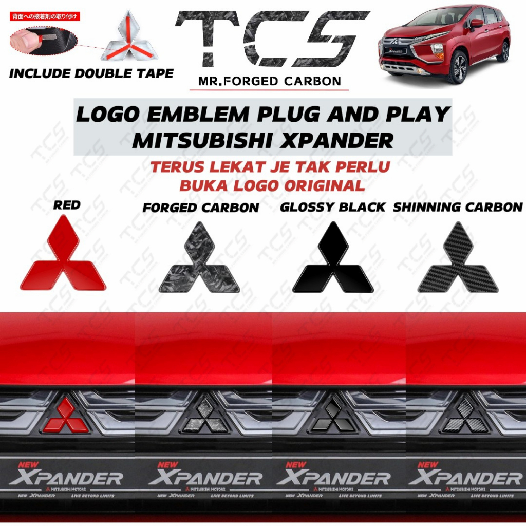 TCS MITSUBISHI XPANDER CAR LOGO EMBLEM PLUG AND PLAY ACCESSORIES ...