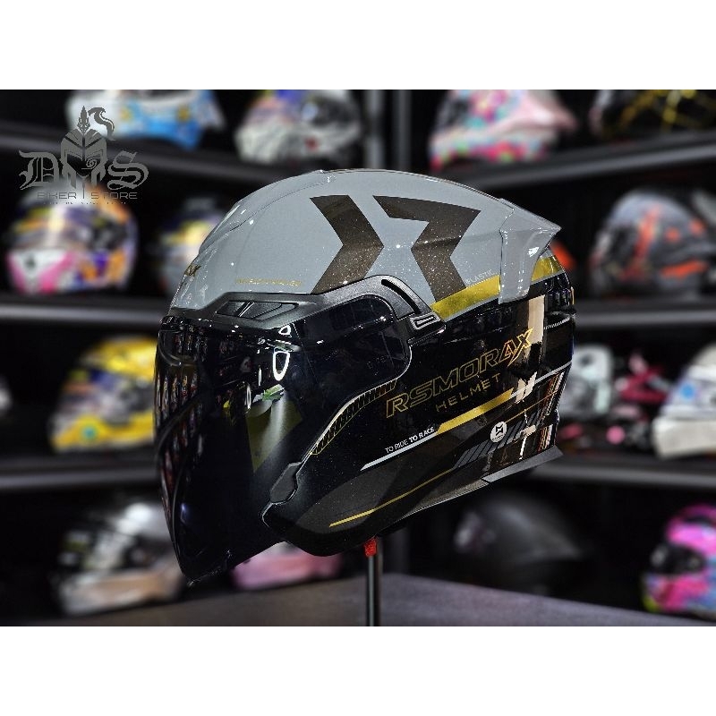 Original Rsmorax S30 Massa Gold Open Face Helmet | Shopee Malaysia